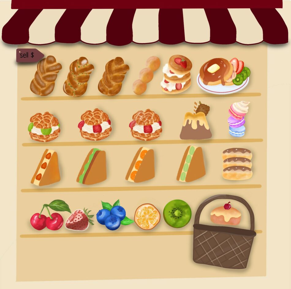 Sweet bread : Digital Sticker, Memo & Tape – BEARTOR