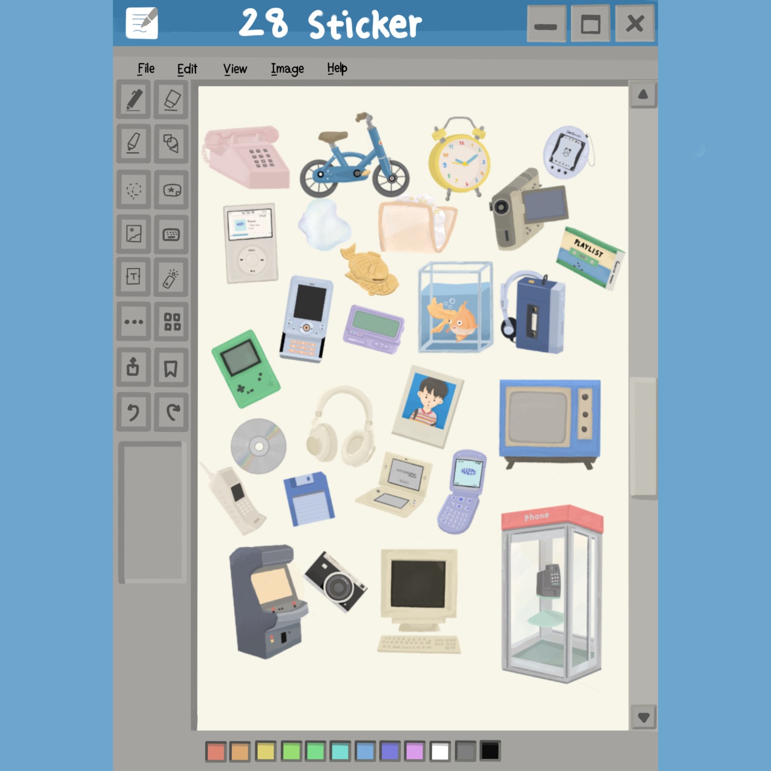 90-2K Digital Stickers – BEARTOR