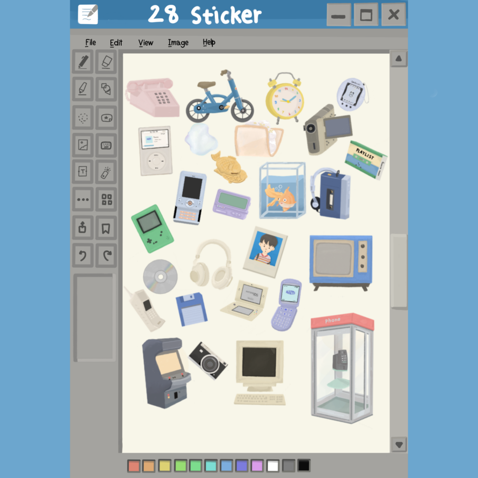90-2K Digital Stickers – BEARTOR