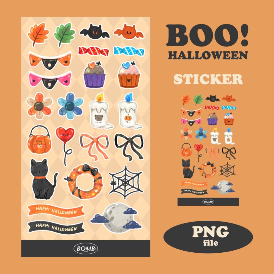 Sticker Boo Halloween – BEARTOR