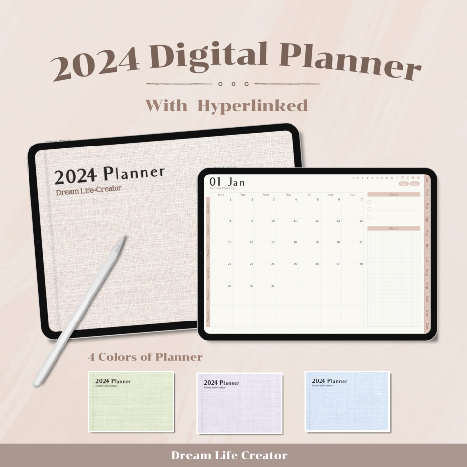 2024 Digital Planner Dream life Creator – BEARTOR