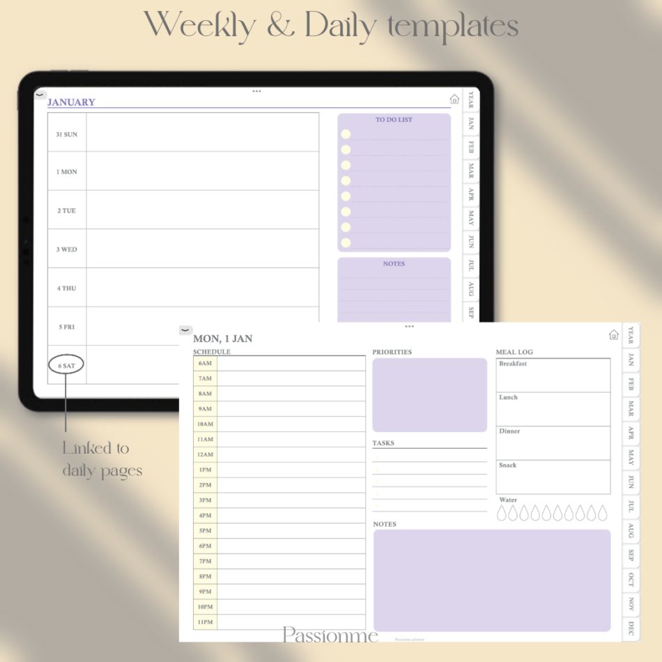 Passionme | 2024 Digital planner – BEARTOR